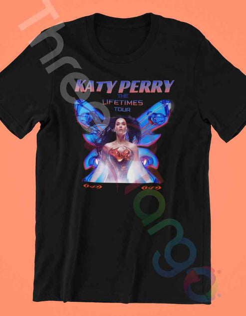 Katy Perry 2025 Australia Merch | The Lifetimes Tour Butterfly Tee ...